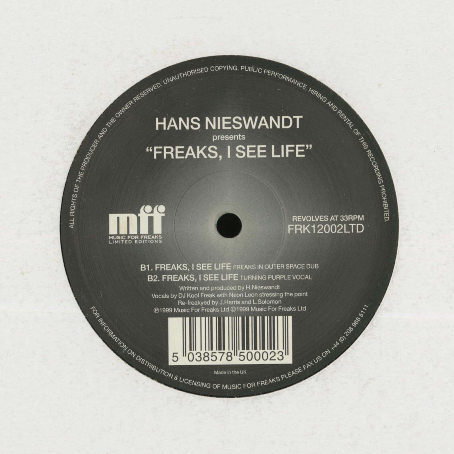 Hans Nieswandt – Freaks, I See Life