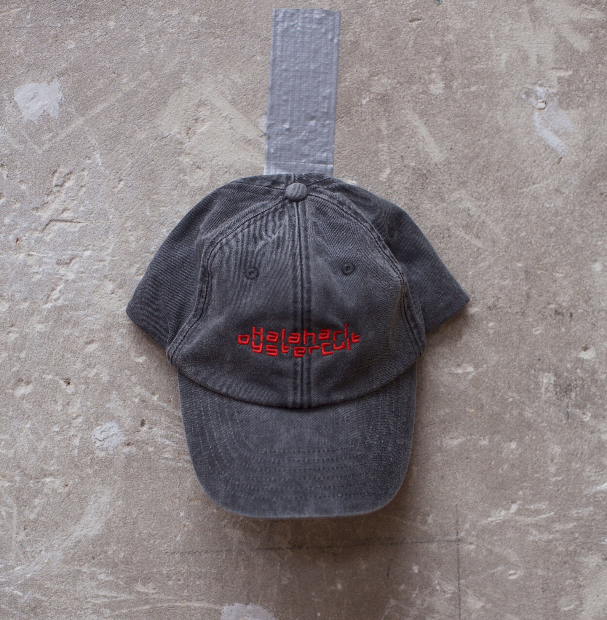 Kalahari Oyster Cult – Red Typeface Cap (Grey)